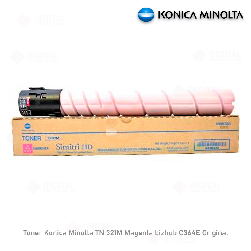 Toner Konica Minolta TN 321M Magenta bizhub C364E Original - LYM DIGITAL