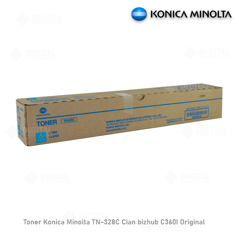 Toner Konica Minolta TN-328C Cian bizhub C360I Original - LYM DIGITAL