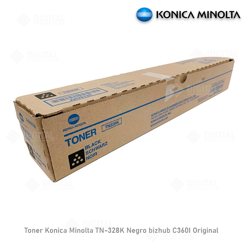 Toner Konica Minolta TN-328K Negro bizhub C360I Original - LYM DIGITAL