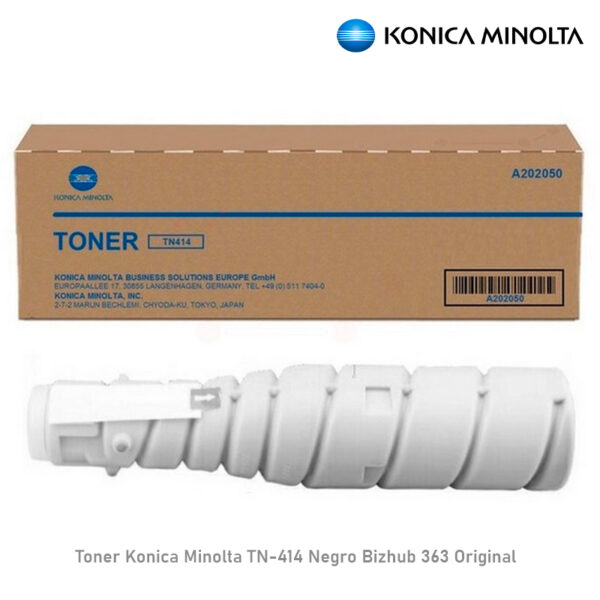 Toner Konica Minolta TN-414 Negro Bizhub 363 Original - LYM DIGITAL