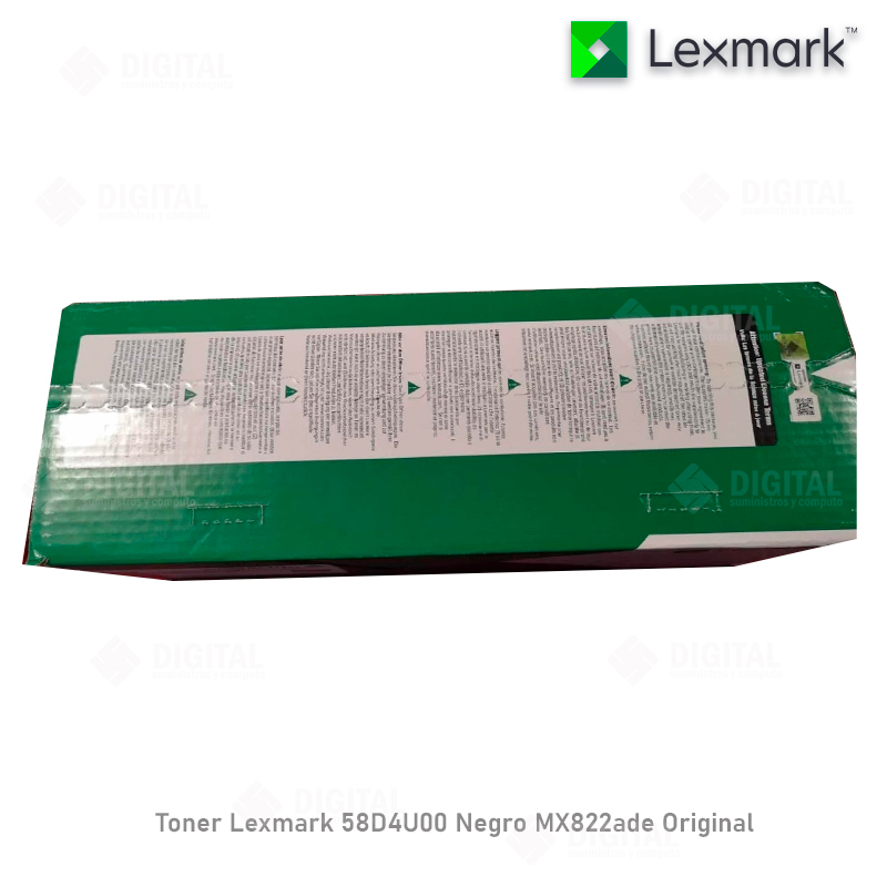 Toner Lexmark 58D4U00 Negro MX822ade Original - LYM DIGITAL