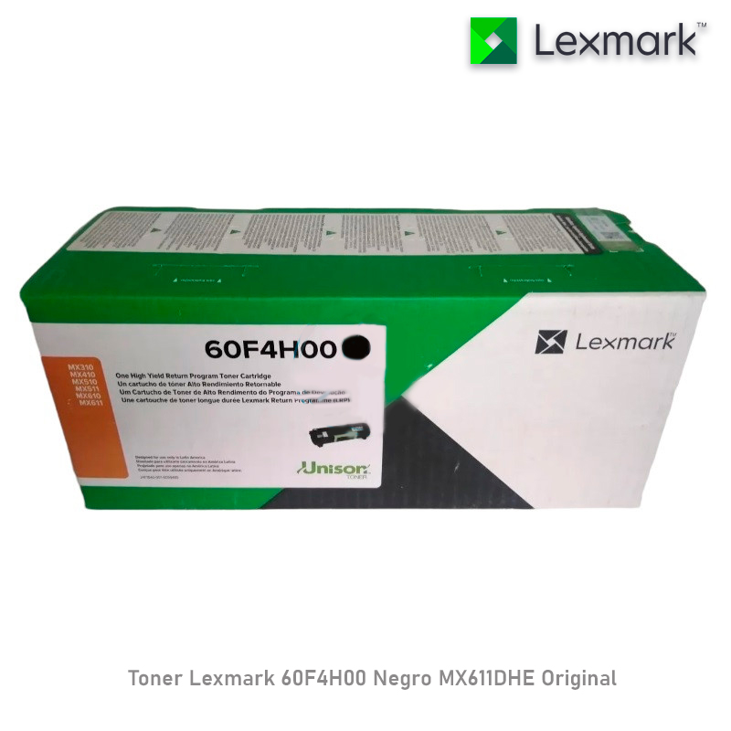 Toner Lexmark 60F4H00 Negro MX611DHE Original - LYM DIGITAL